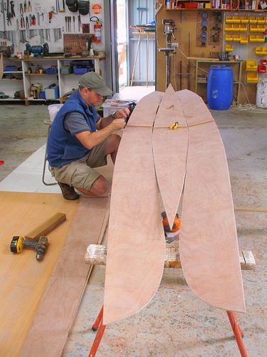 Easier way to assemble a stitch and glue Canoe - Eureka Canoe - Storer ...